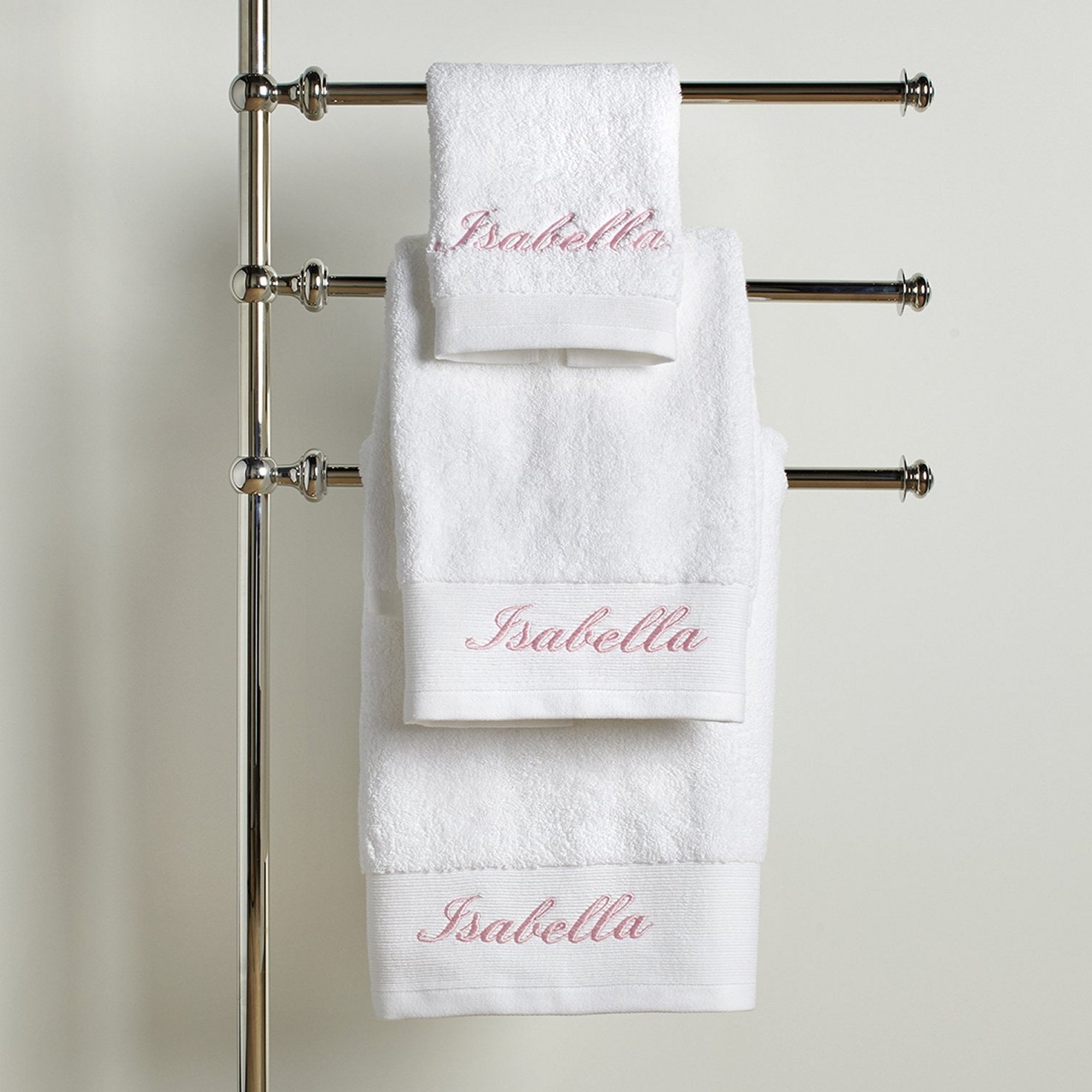 Personalised Monogrammed White Como 700gsm Towel Collection – The Fine ...