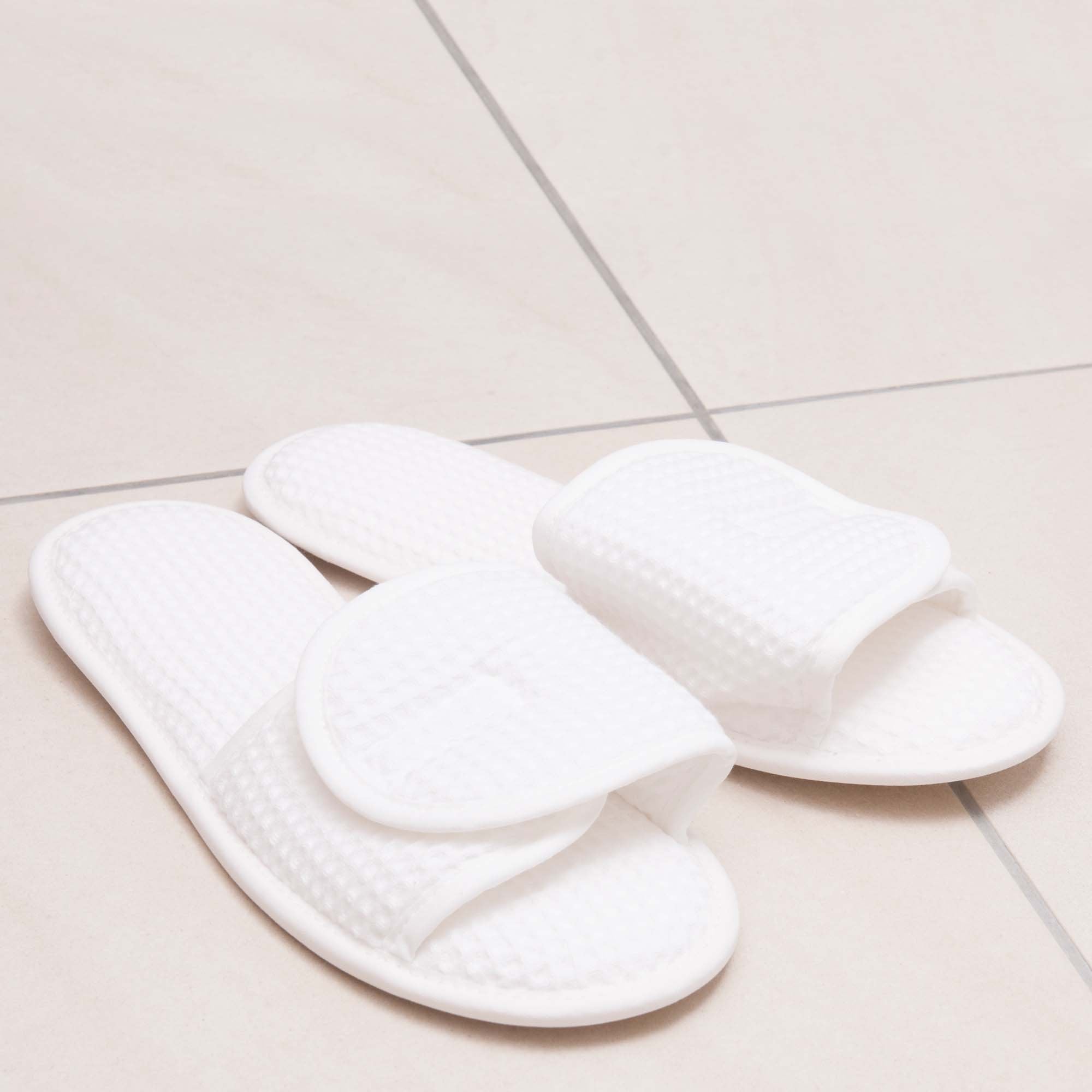 Tivoli Wrap Over Waffle Slippers White – The Fine Cotton Company