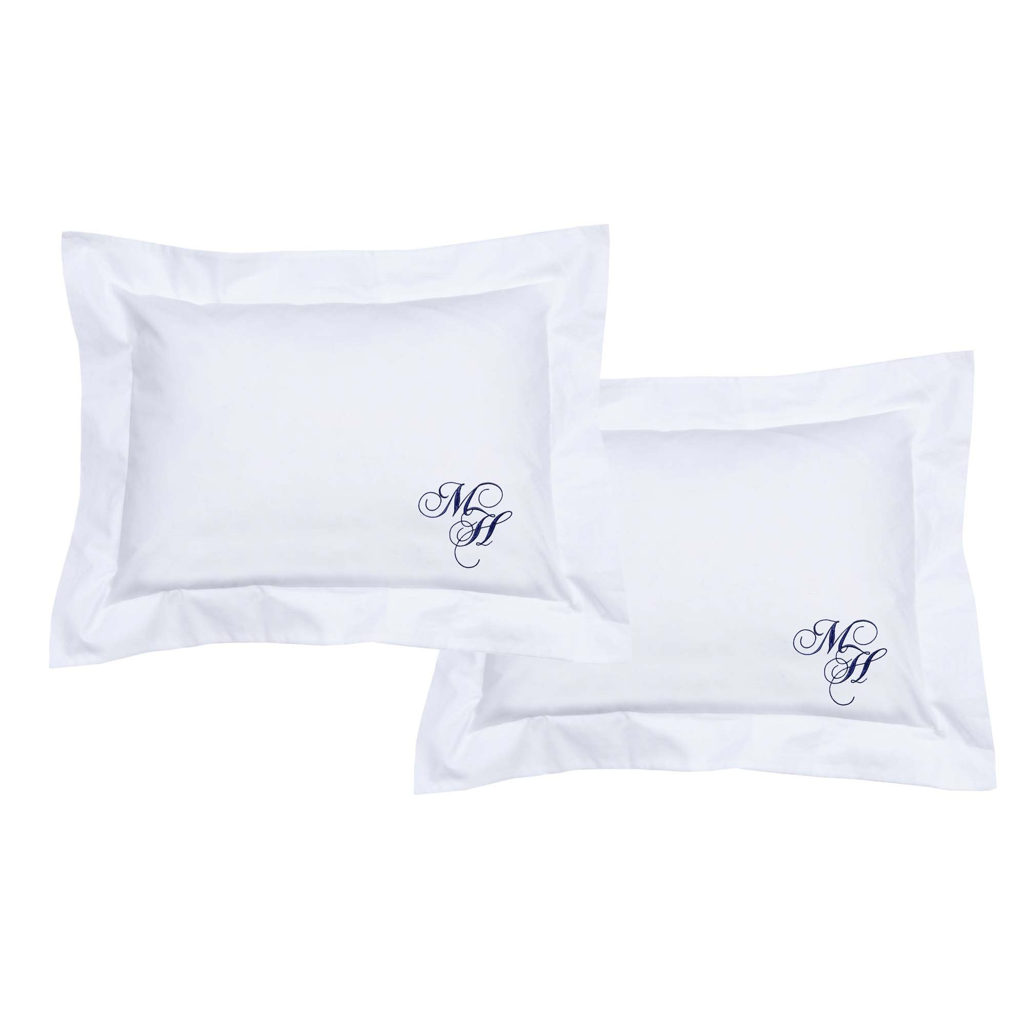 Royal Initials Monogrammed 600TC Sateen Bed Linen – The Fine Cotton Company