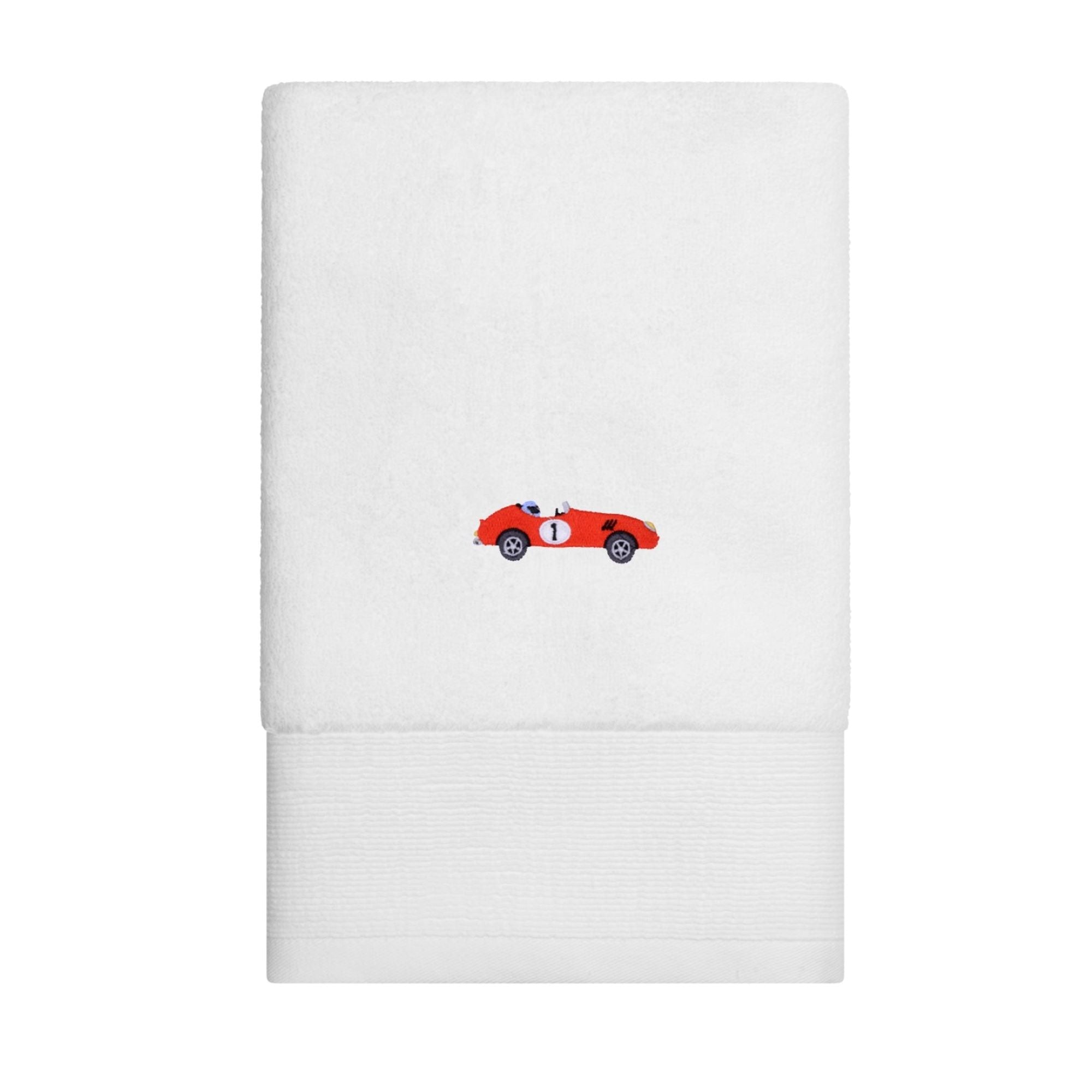 Motif Embroidered Personalised Como Towels | The Fine Cotton Company