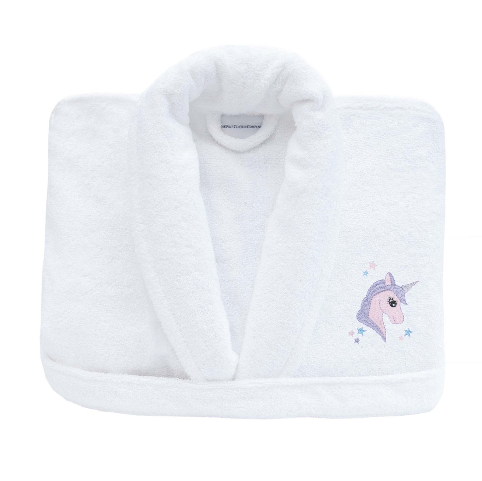 Unicorn or Motif Embroidered Bath Robe Collection – The Fine Cotton Company